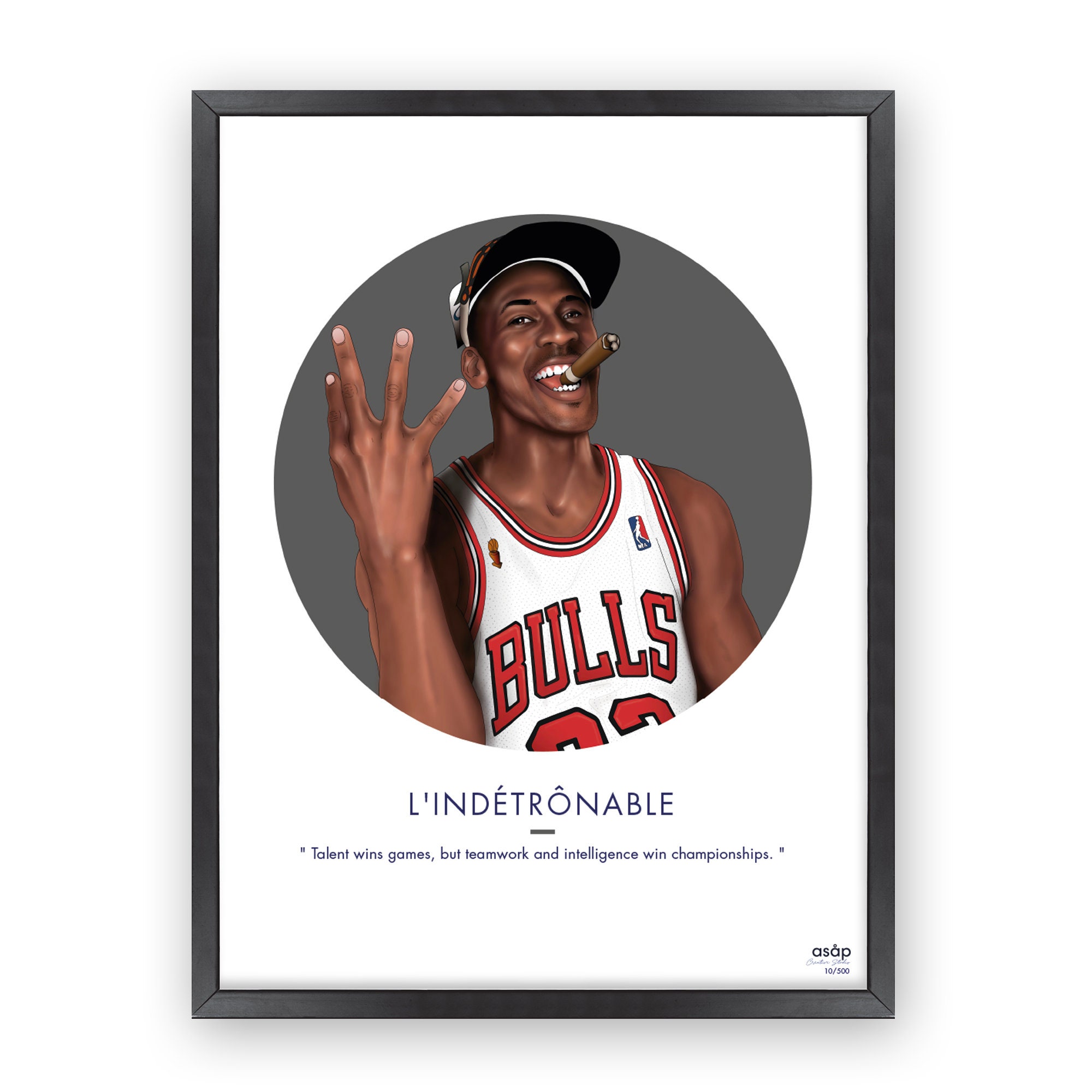 Michael Jordan Poster Jordan Illustration Portrait MJ23 | atelier-yuwa ...