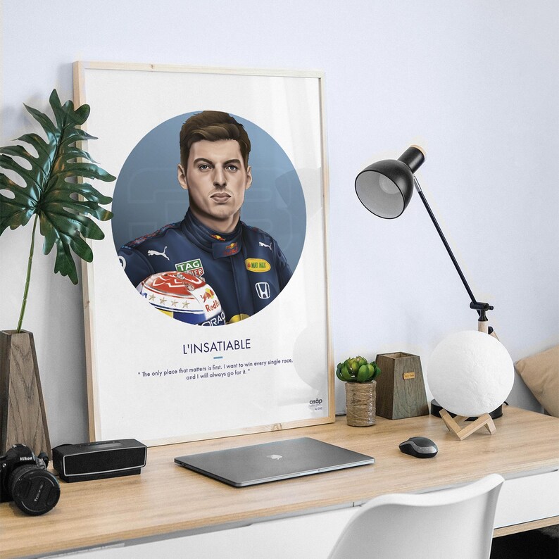 Poster the Insatiable - Illustration Max Verstappen - Digital Printing ...