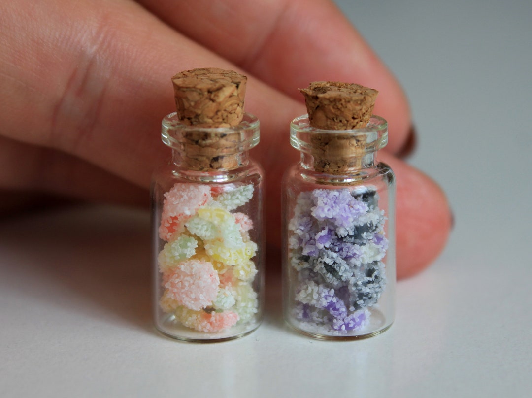 2 Pieces. Jelly Candies for Doll. Candy for a Doll in Glass Jars. Candy ...