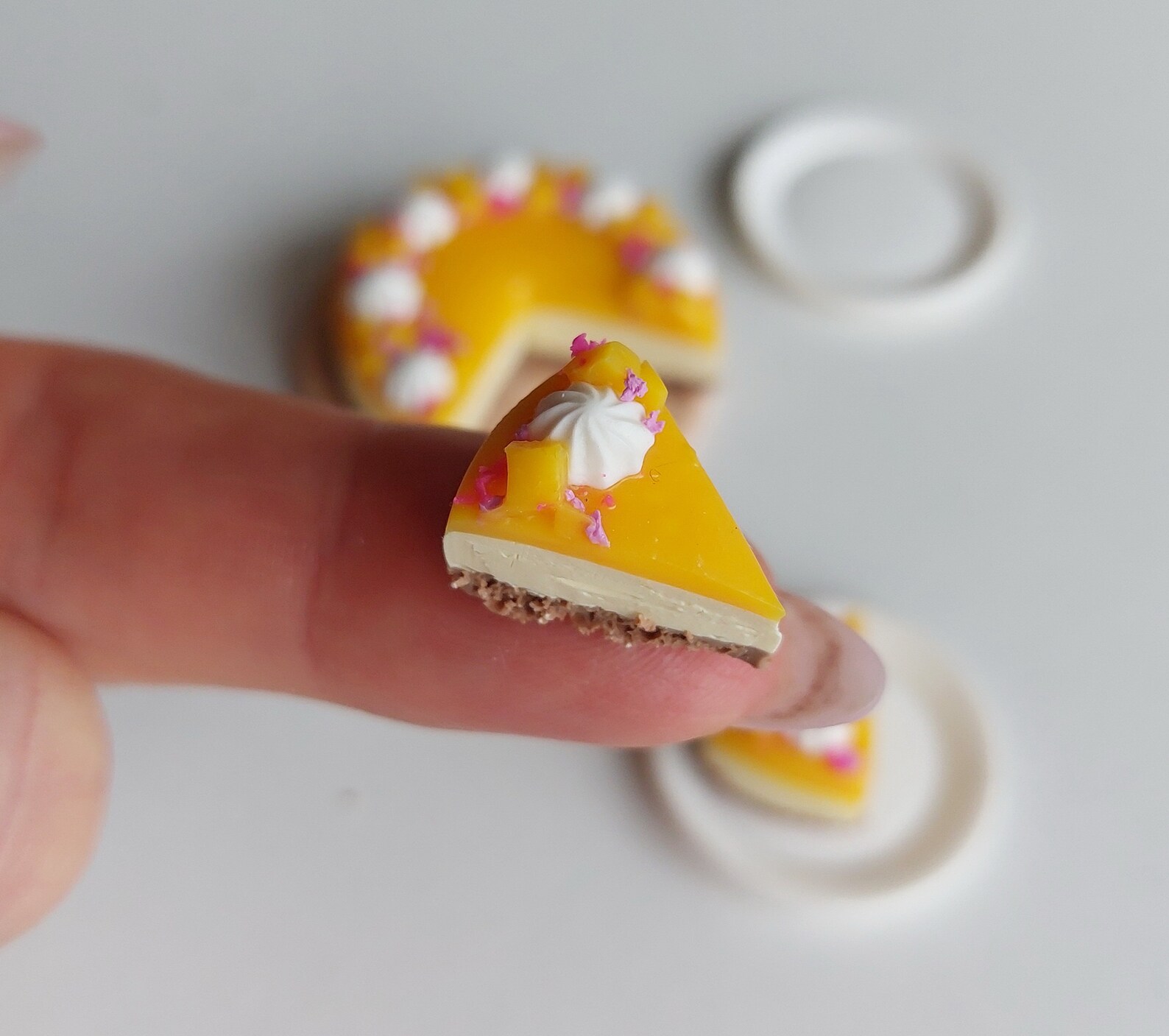 Miniature Mango Cake: 1∶6 Scale Dollhouse Food - Etsy