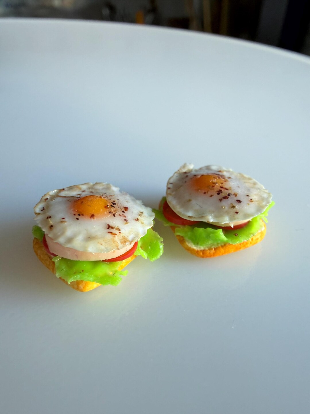Mini Egg Sandwich. Doll Sandwich. Doll Breakfast. - Etsy
