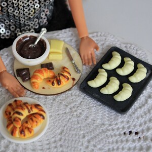 Product to Order. Miniature Croissants on the Board. Set of Baking ...