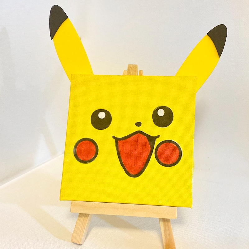 Pikachu Canvas to Paint - Etsy