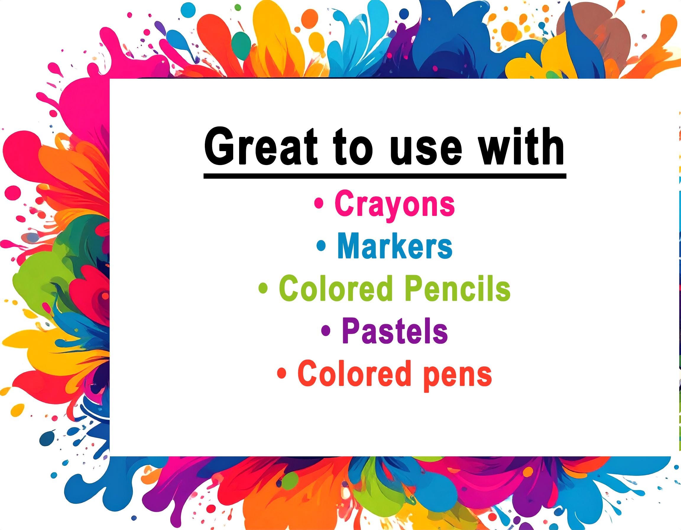 Giant Coloring Poster Kids Birthday Activity | Cat Dog Banner 6 Ft X ...
