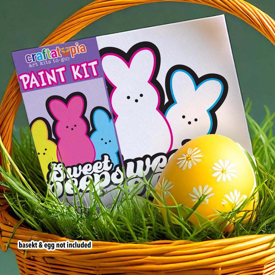 Sweet Peeps Birthday Party Favors Painting Canvas Kit for Kids | Fun ...