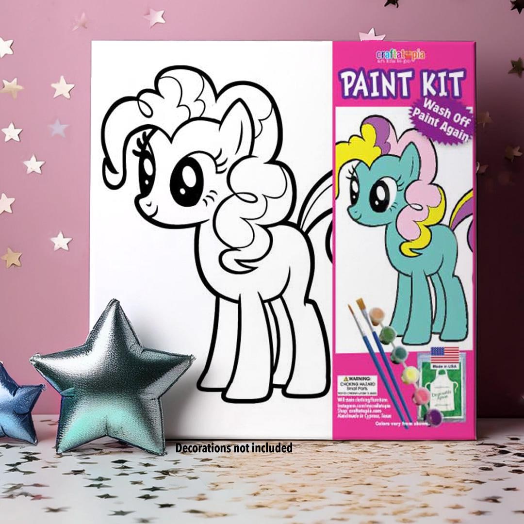 My Little Pony Painting Kit for Kids | Fun Pre-sketched Canvas for Boys ...