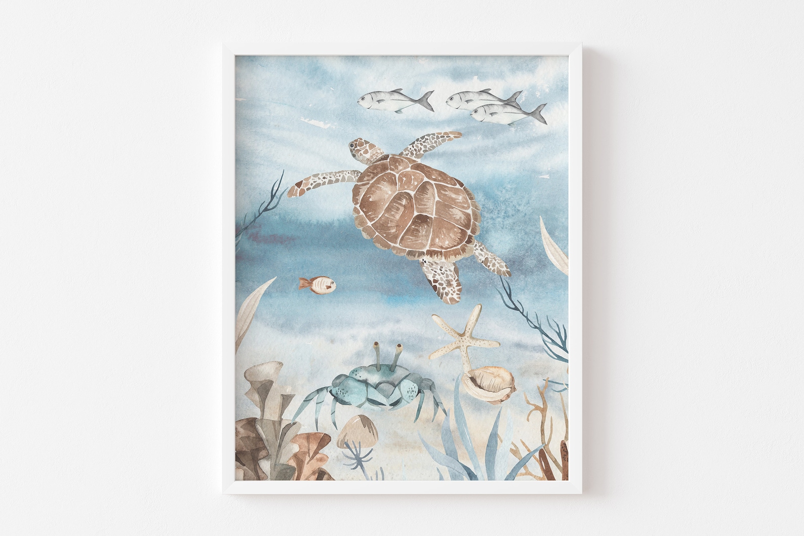 Sea Turtle Wall Art Ocean nursery decor Wall Prints for Boys | Etsy