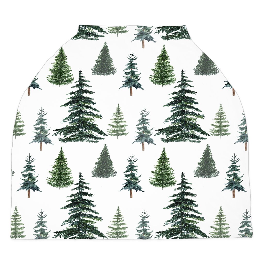 Forest Pine Trees Carseat Cover Woodland Carseat Conopy - Etsy