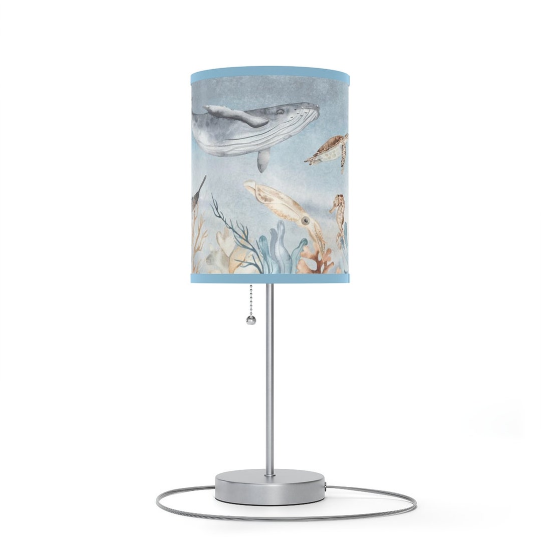 Under the Sea Table Lamp, Ocean Nursery Lamp, Whale Lamp, Sea Baby Room ...