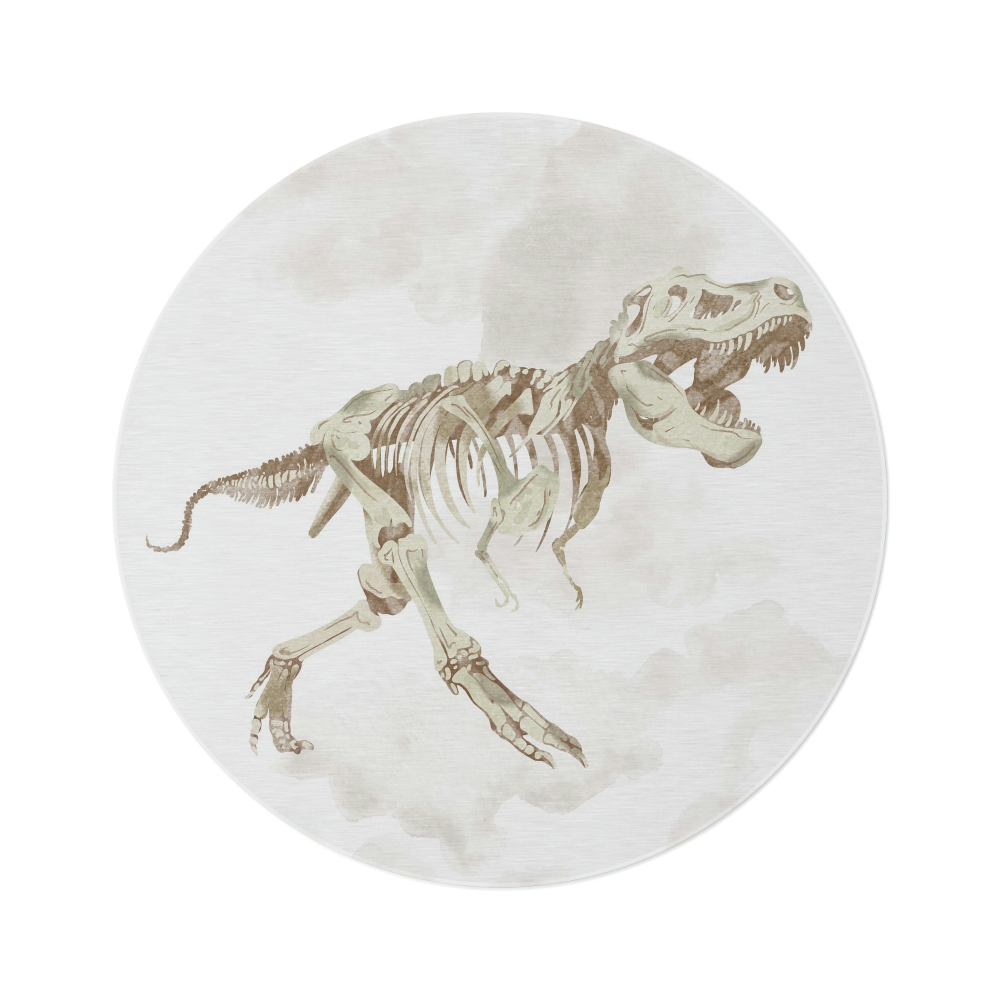 T-rex Rug Dinosaur Round Rug Dinosaur Nursery Rug Skeleton - Etsy