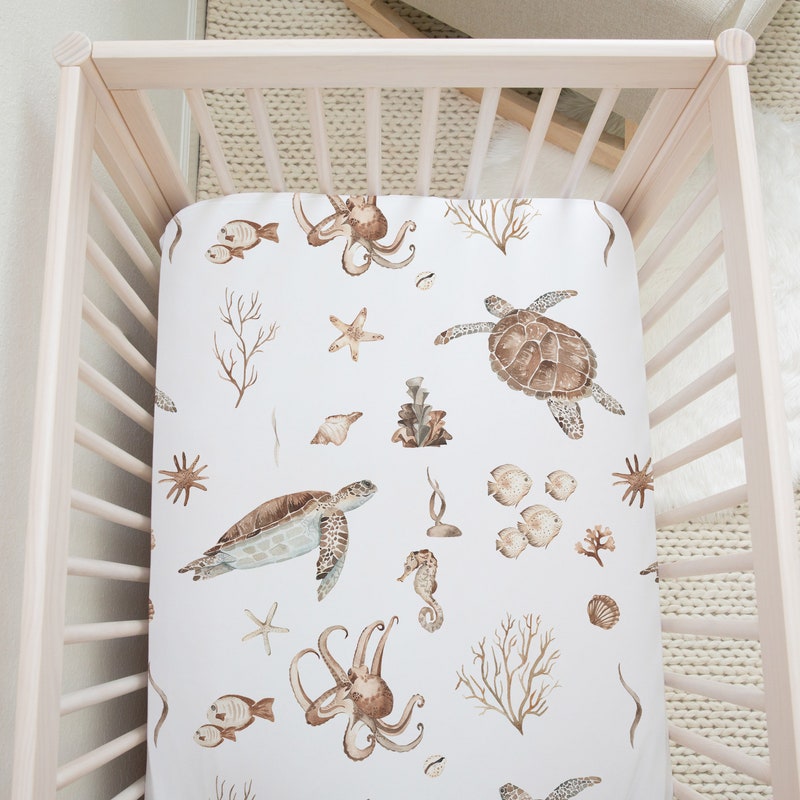 Under the Sea Crib Sheet - Etsy