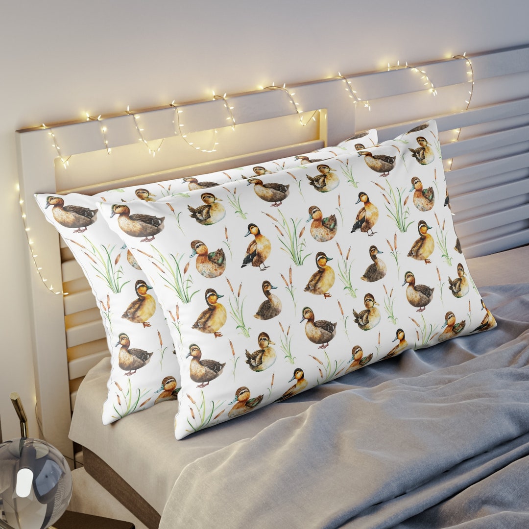 Mallard Duck Pillow Sham, Toddler Pillowcase, Ducks Pillow, Mallard ...