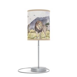 Safari Table Lamp, Jungle Nursery Decor, Safari Baby Room Decor, Kids ...