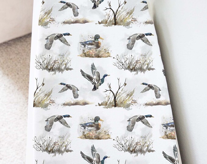 Duck Changing Pad Cover, Mallard Ducks Changing Pad, Hunting Nursery ...