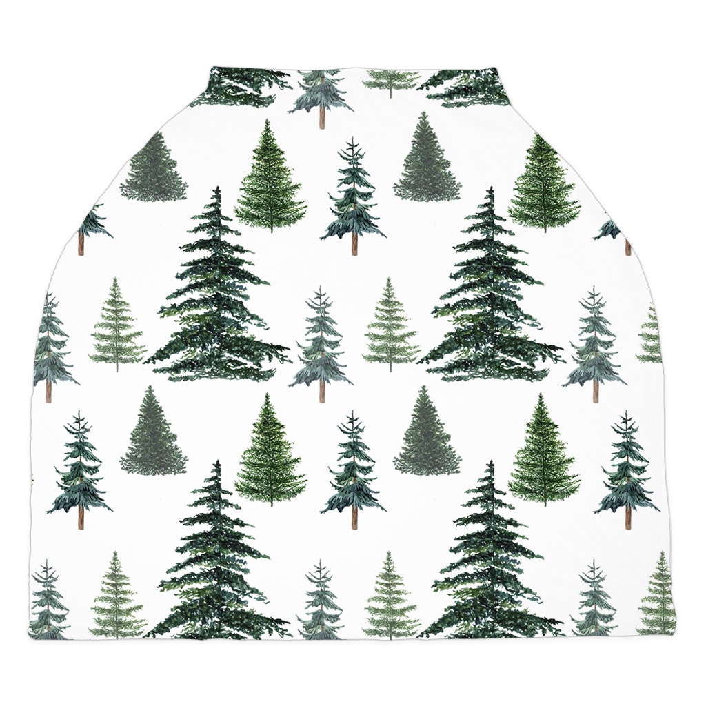 Forest Pine Trees Carseat Cover Woodland Carseat Conopy - Etsy