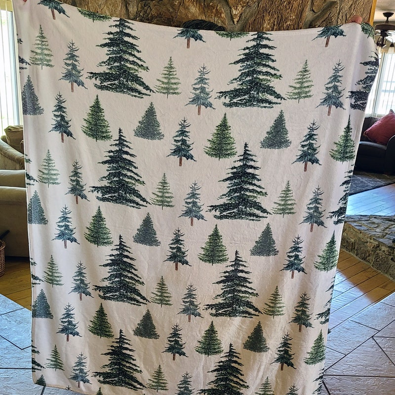 Pine Tree Blanket - Etsy
