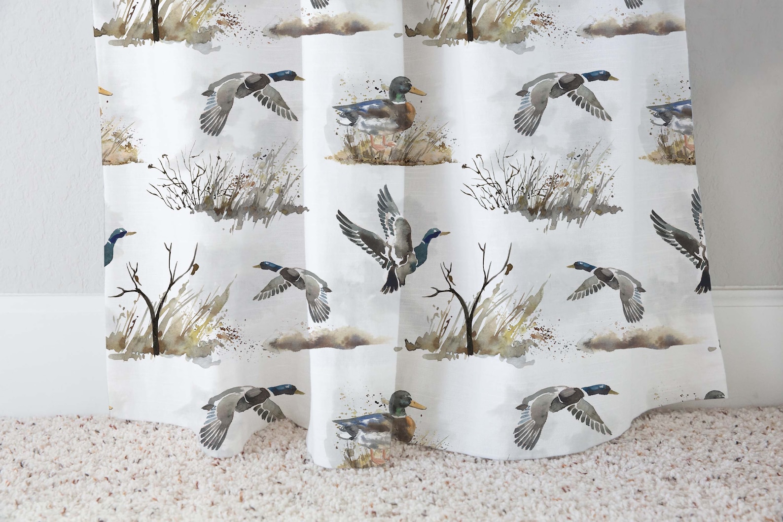 Duck Hunting Curtains Hunting Nursery Decor Mallard Duck - Etsy