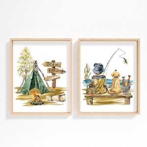 Fishing Wall Art, Fishing Nursery Decor, Wall Prints for Boys Room ...
