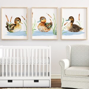 Ducks Hunting Wall Art, Hunting Nursery Decor, Duck Nursery Wall Art ...