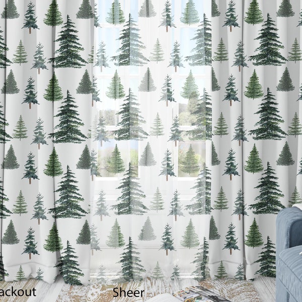 Nature Window Curtains - Etsy