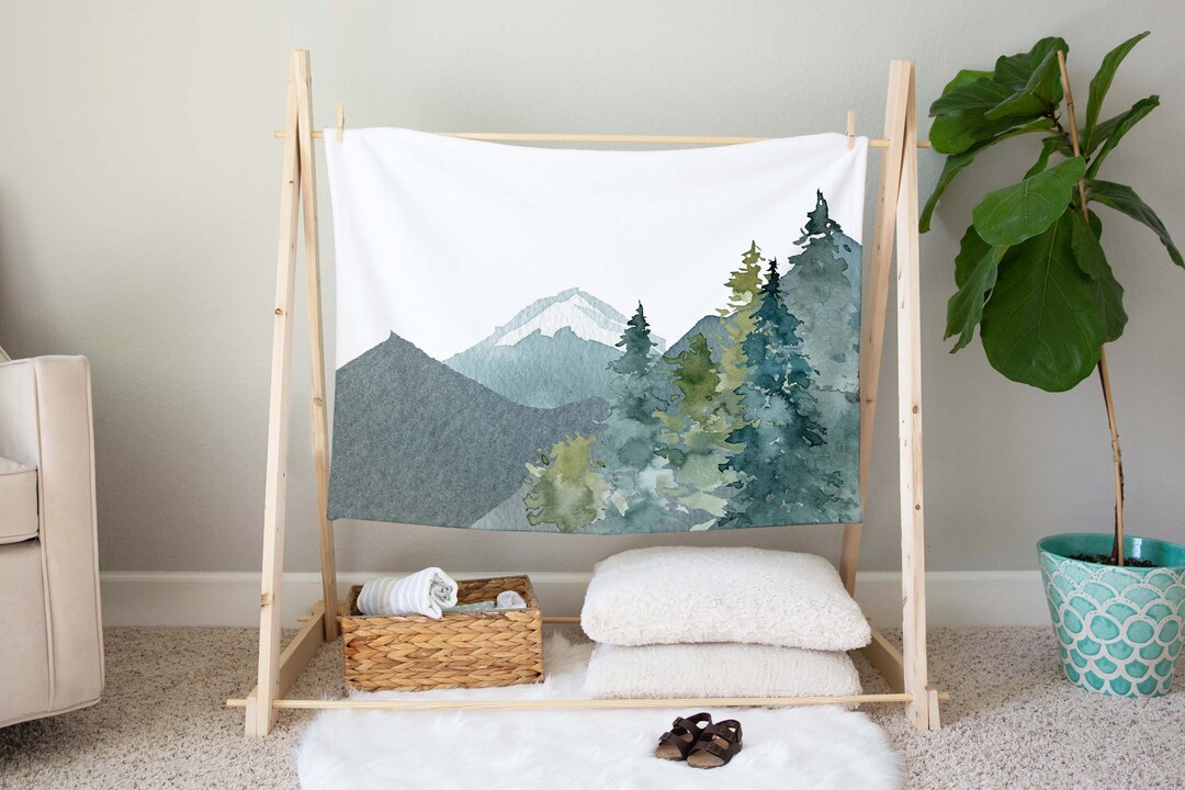 Forest Blanket, Adventure Blanket, Nature Blanket, Woodland Crib ...