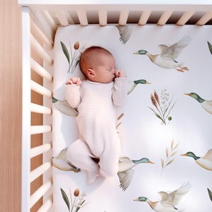 Mallard Duck Crib Sheet, Duck Nursery Bedding, Hunting Crib Sheet, Duck ...