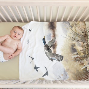 Duck Hunting Blanket, Hunting Baby Bedding, Hunting Blanket, Boy ...
