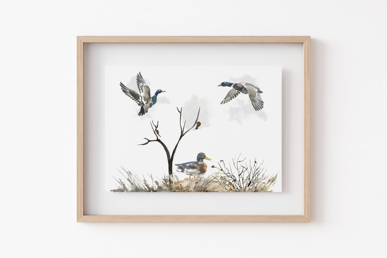 Ducks Hunting Wall Art Hunting Nursery Decor Duck Hunting - Etsy