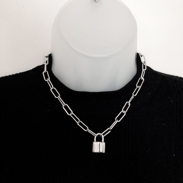 Padlock Necklace - Etsy