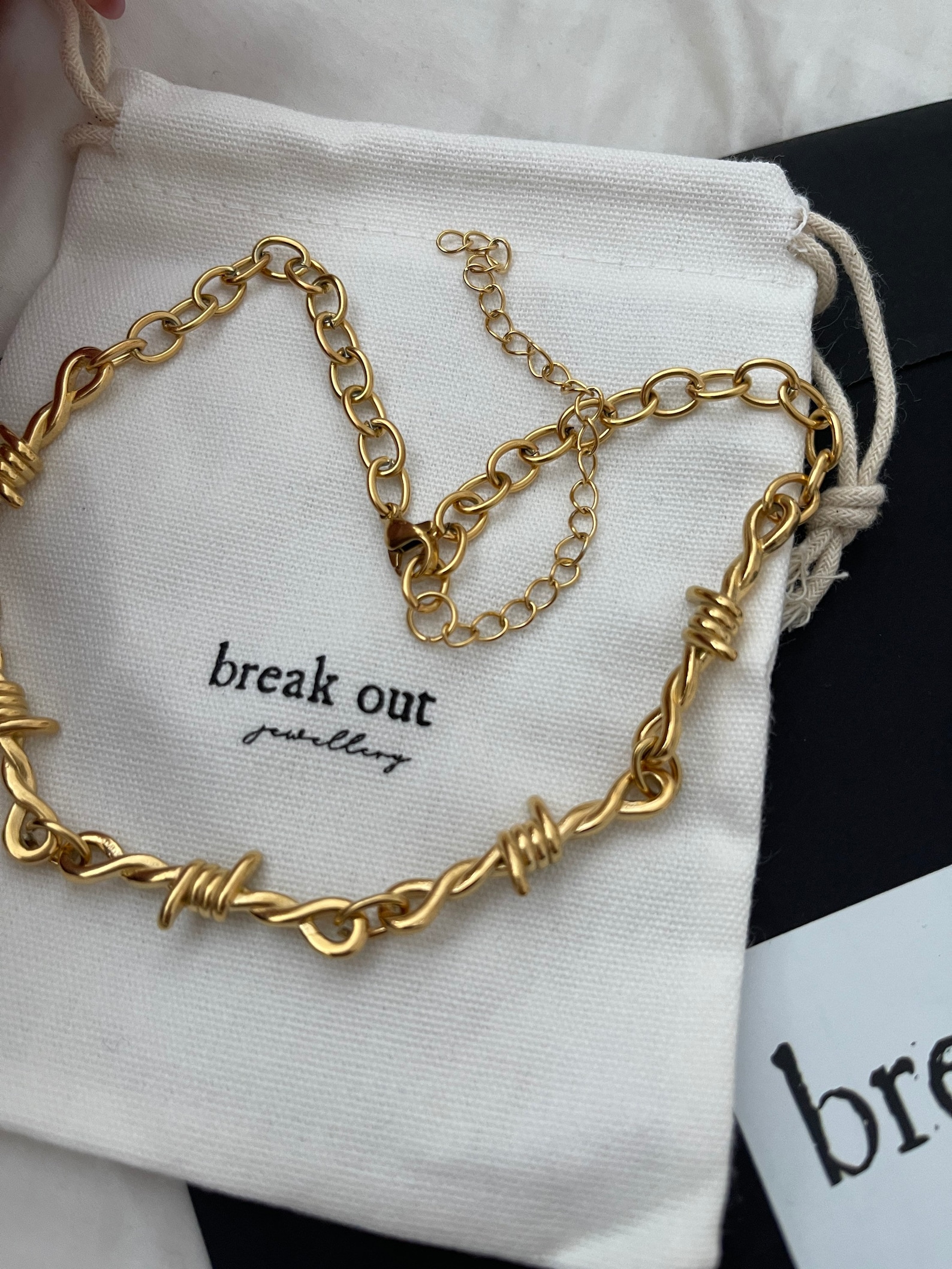 Gold Barbed Wire Choker, Barbed Wire Necklace, Silver Barbed Wire ...