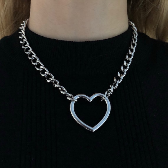 Premium Chunky Heart Chain - Etsy UK