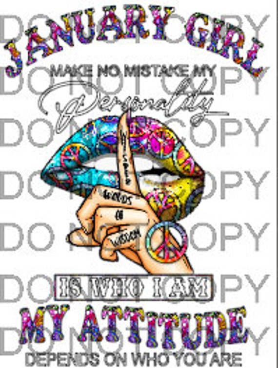 January Girl PNG JPEG SUBLIMATION - Etsy