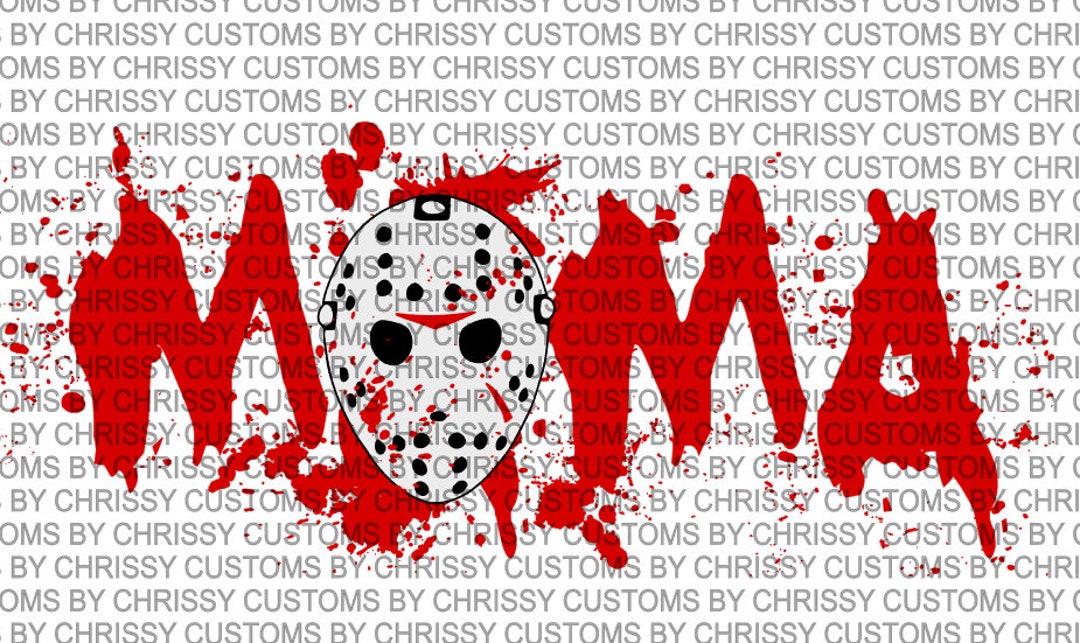 Mama/jason Mask PNG, SUBLIMATION - Etsy