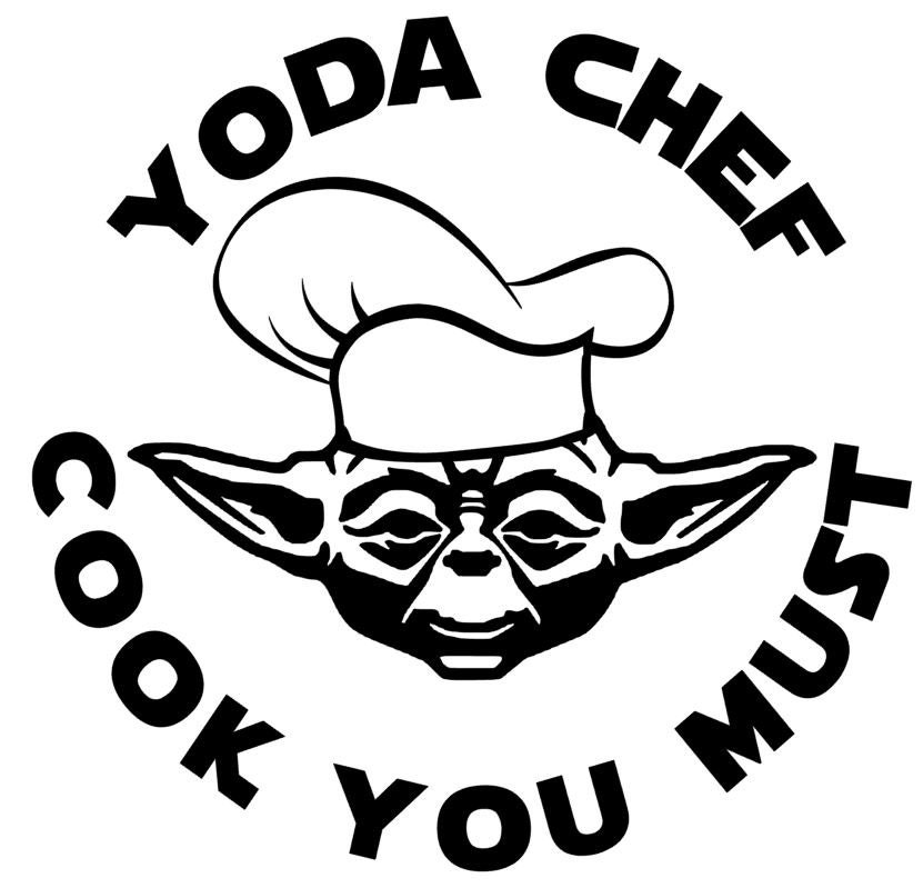 Laser Engraved Yoda Chef Cutting Chopping Cheese Board Cook - Etsy