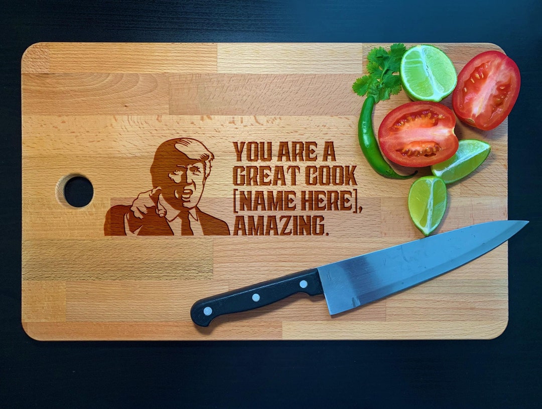 Engraved Donald Trump Gift - Trump Cutting Board, Cheese Board, Funny ...
