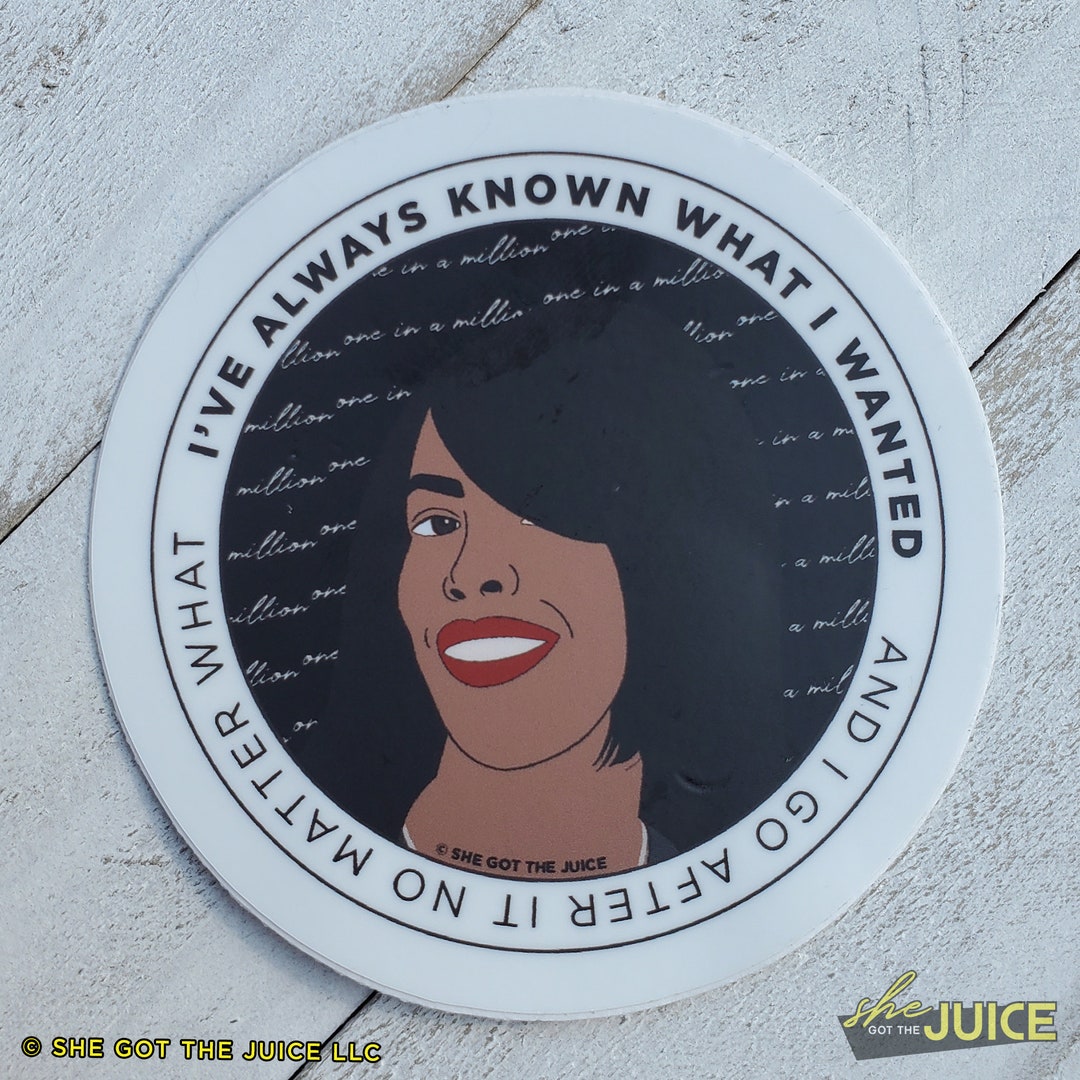 Assertive. One in a Million. Sticker aaliyah Inspired, Hip Hop, Music ...