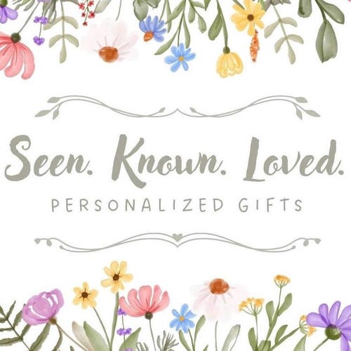SeenKnownLovedGifts - Etsy