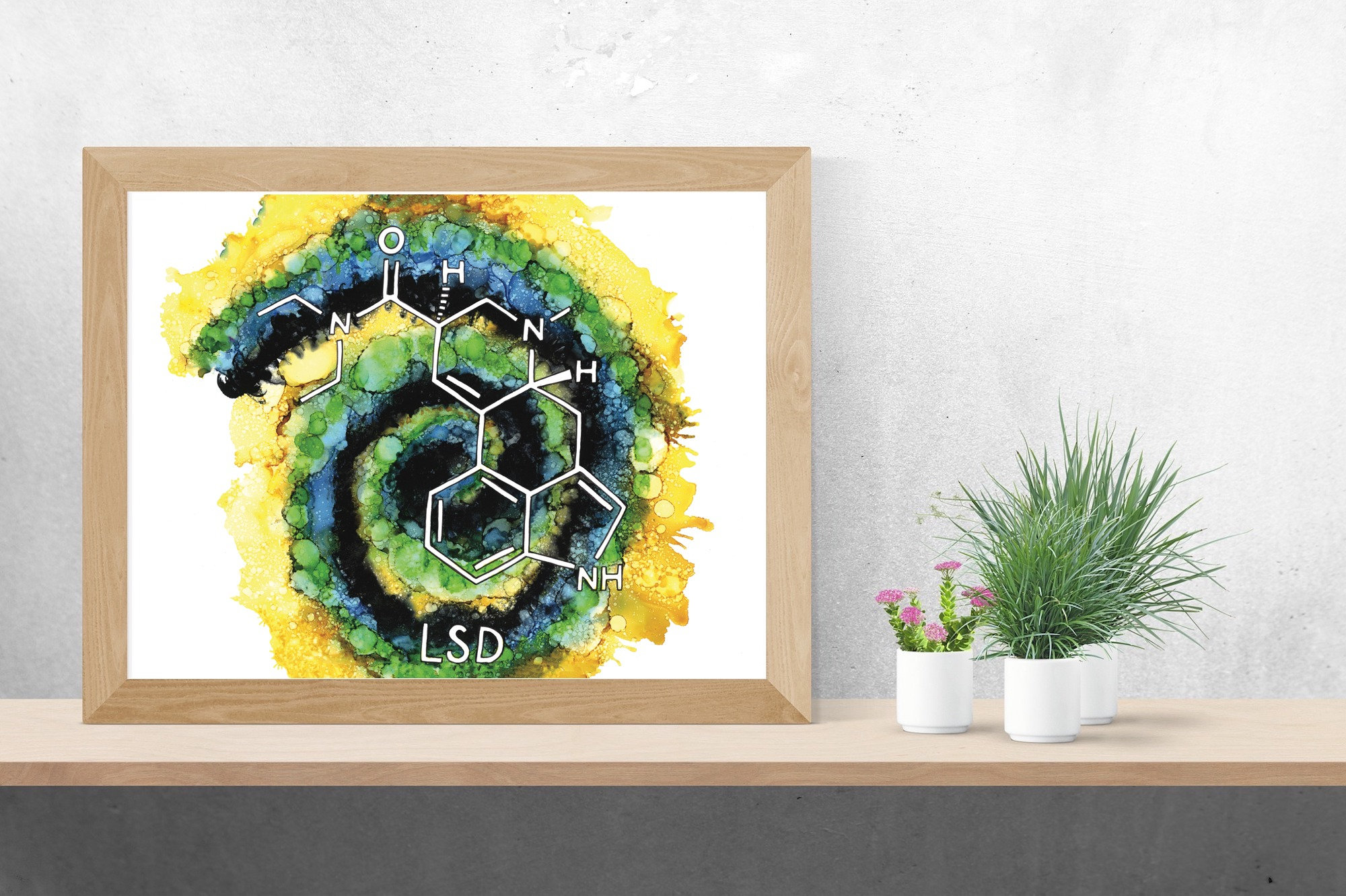 LSD Alcohol Ink art Limited Run Prints Lysergic acid - Etsy.de