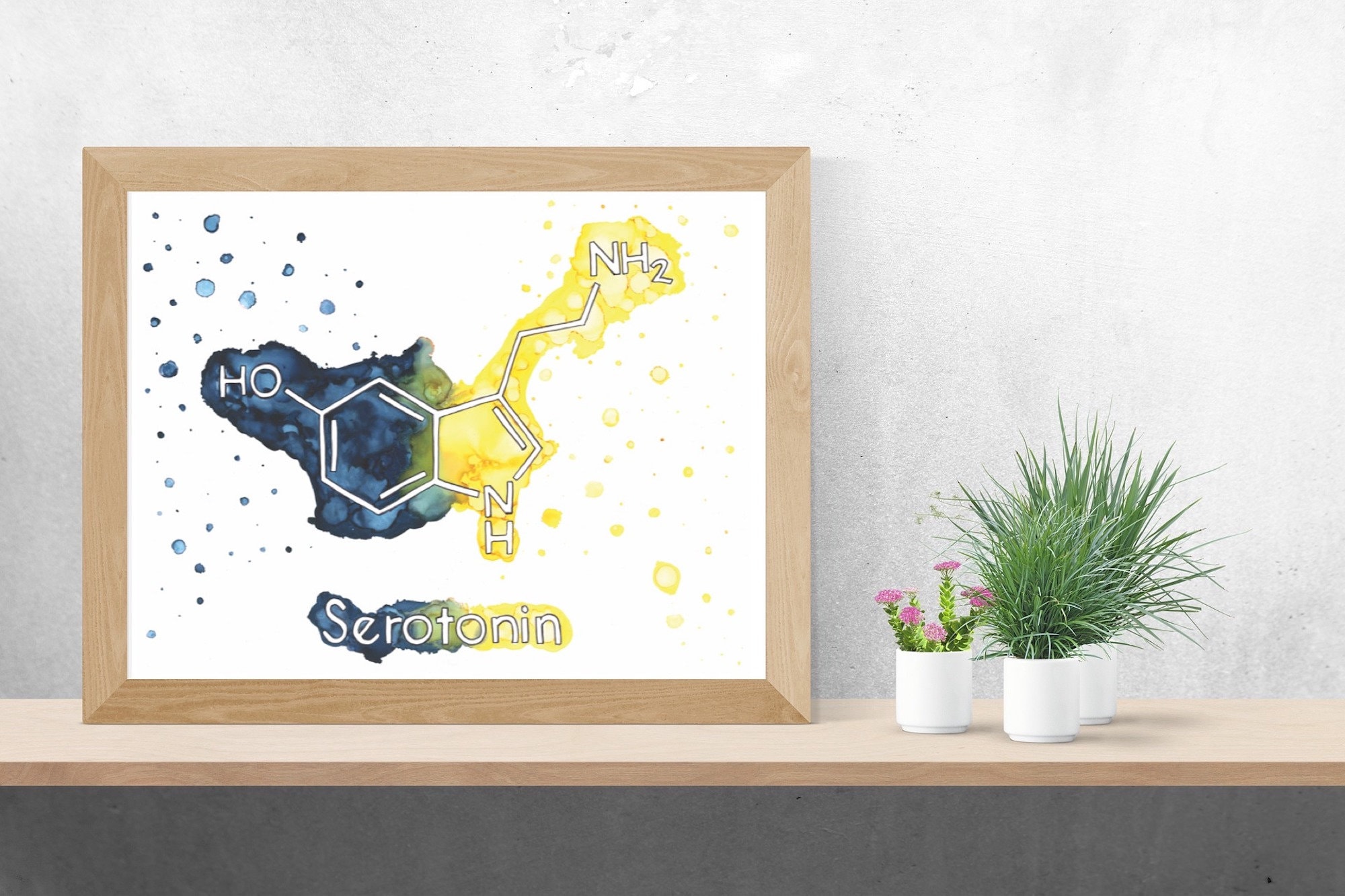 Serotonin, Mood Regulator, Alcohol Ink Art, Limited Run Prints ...