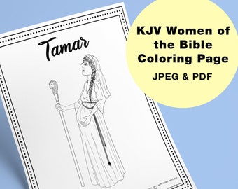 Women of the Bible Hannah Coloring Page Printable Download | Etsy