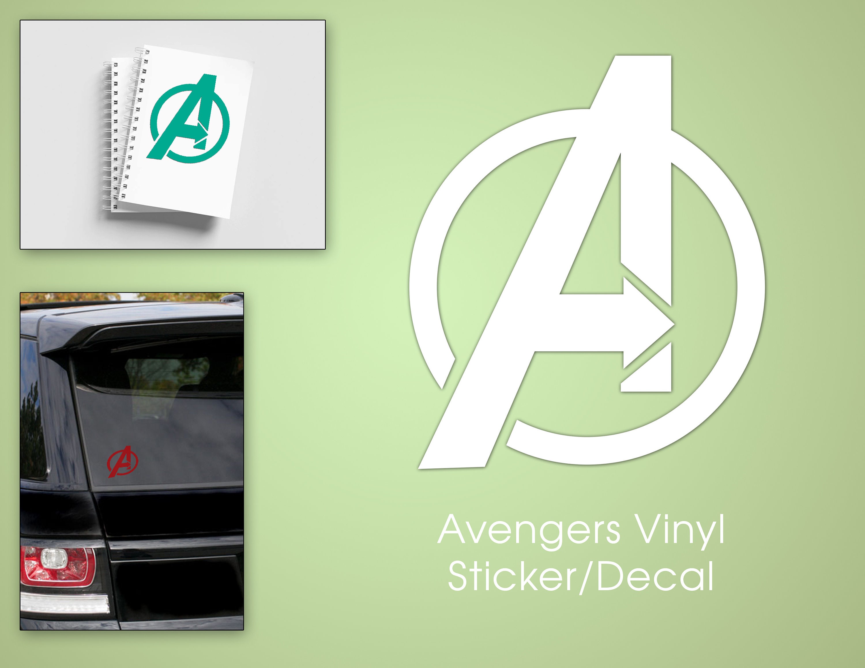 Avengers A Vinyl Symbol Logo Sign Decal Sticker for Computer, Laptop ...