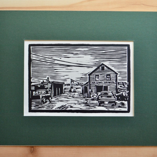 Linocut Block Print - Etsy