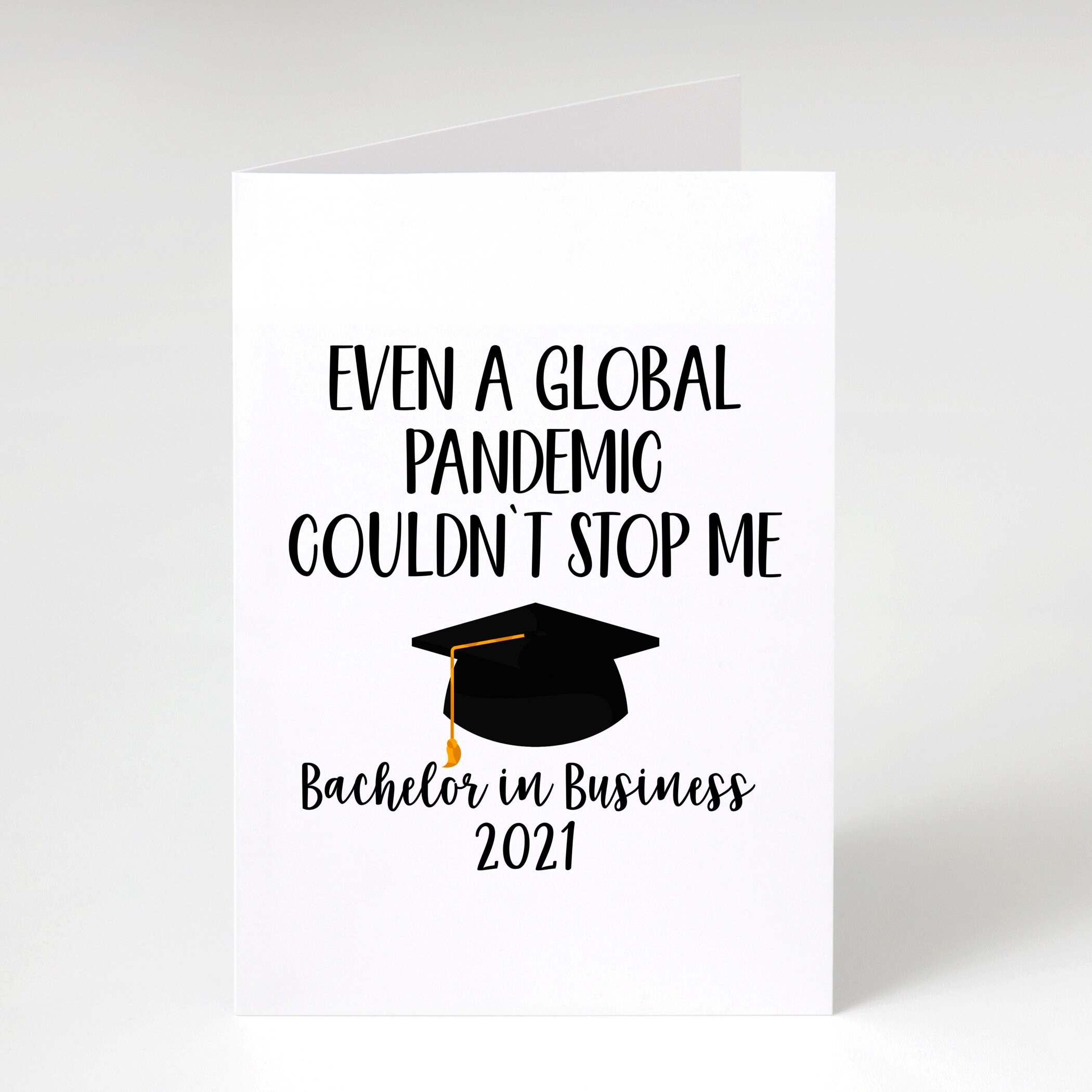 Personalized Bachelor Of Business Card Bachelor Graduation | Etsy