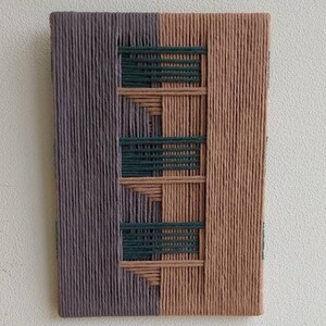 Geometric Textile/textile Wall Art Framed/modern Textile/home - Etsy