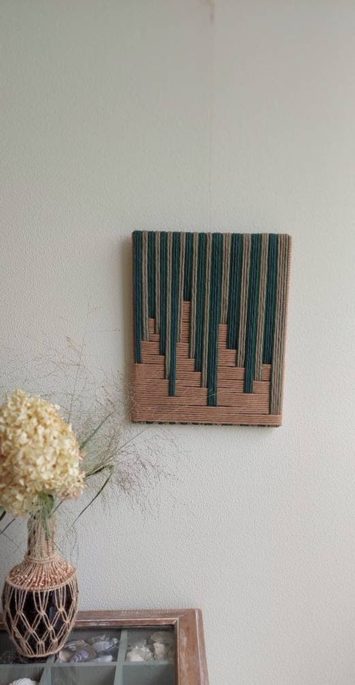Modern Wall Hanging/textile Wall Art Framed/modern Textile/home ...