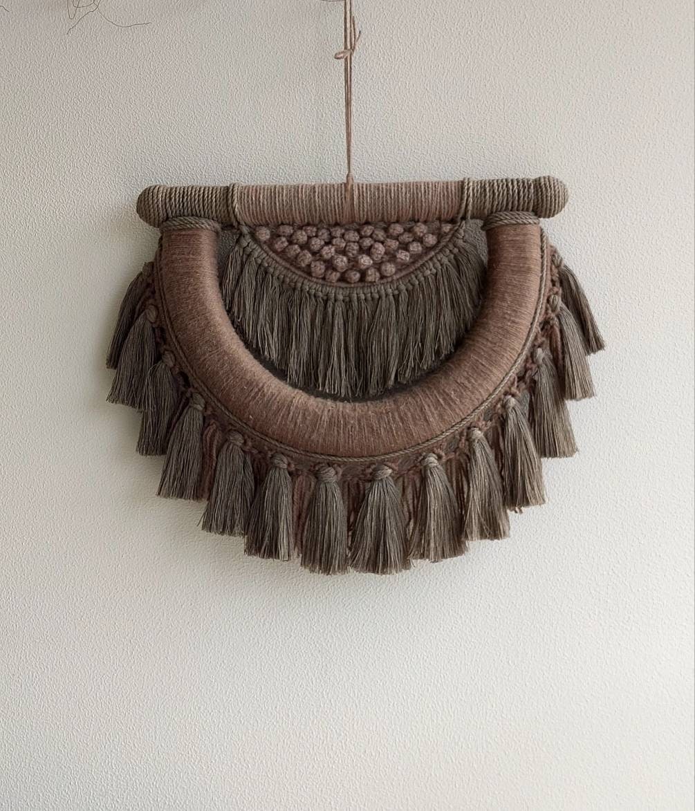 Modern Textile Wall Art Framed Geometric Textile Modern Textile Raound ...