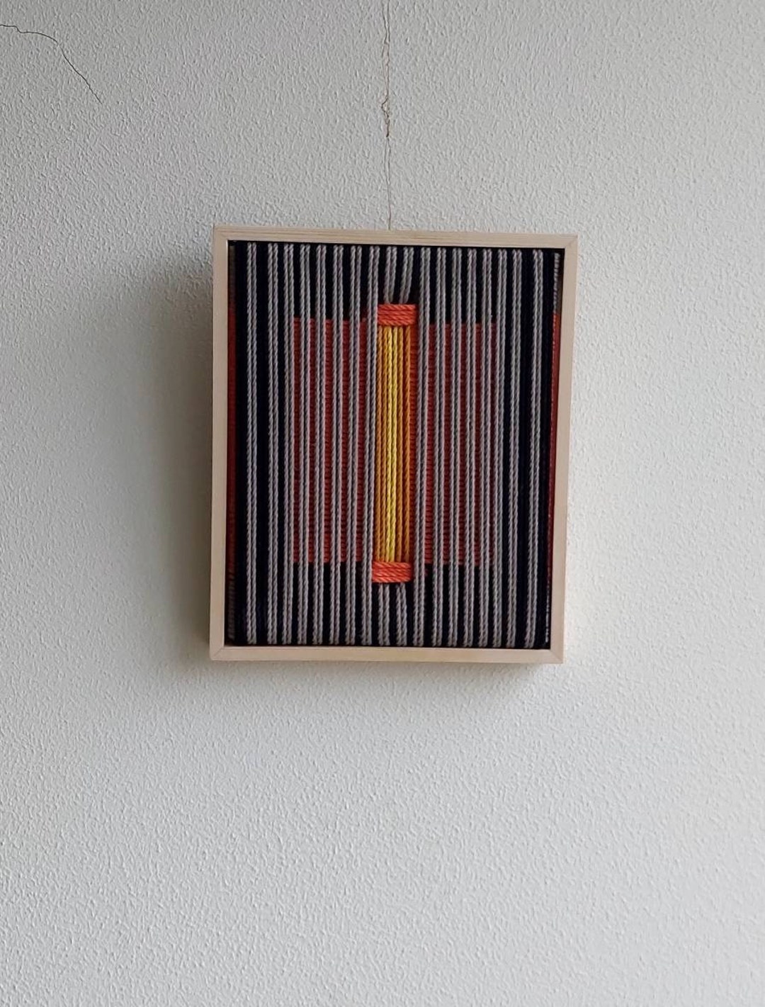 Modern Textile Art Framed/geometric Textile/picture Walls/home ...