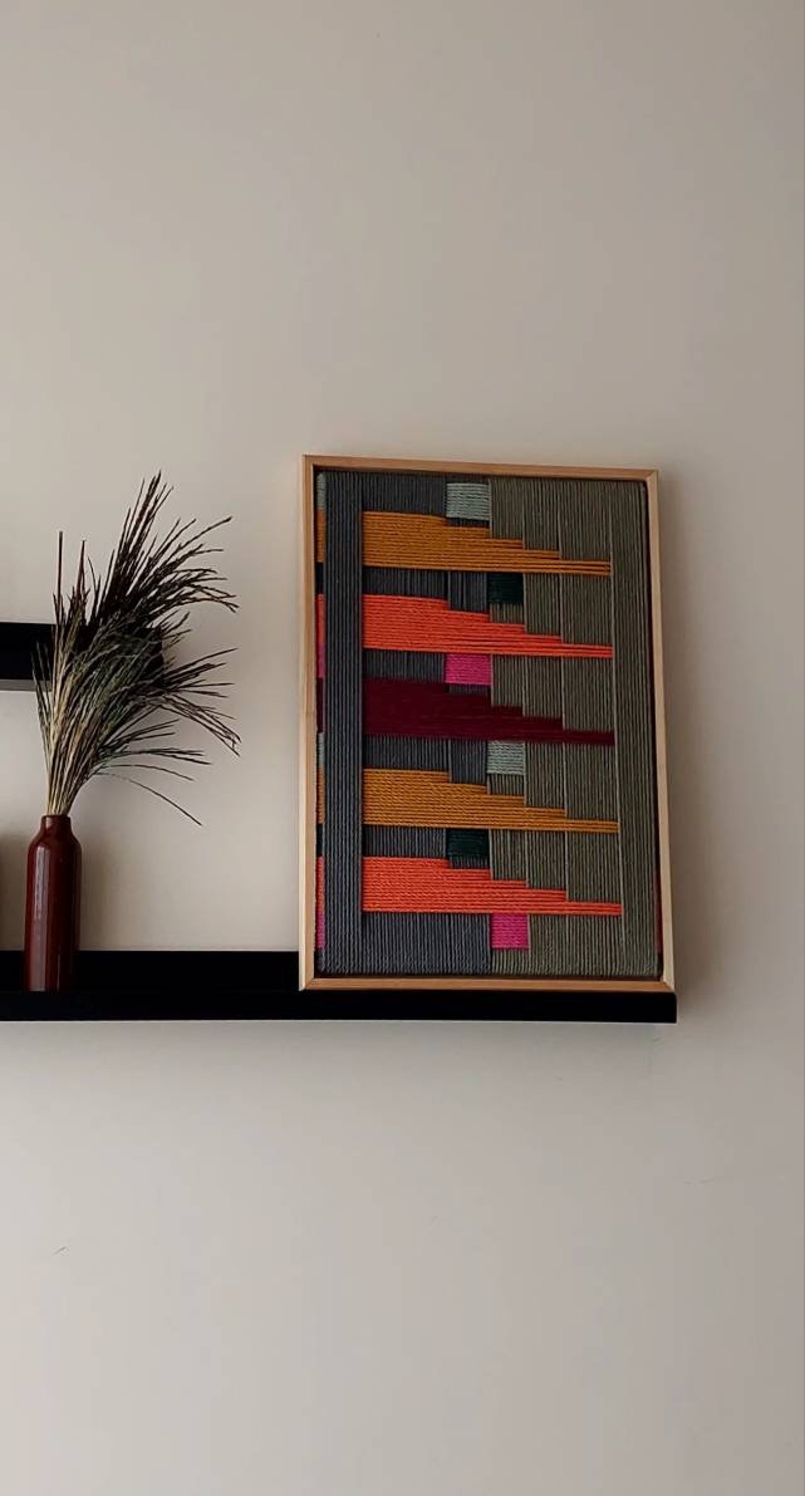 Modern Wall Art Framed/macrame Wall Hanging/home - Etsy