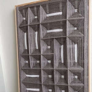 Textile Wall Art Framed/geometric 3D Textile/modern Textile/wall ...