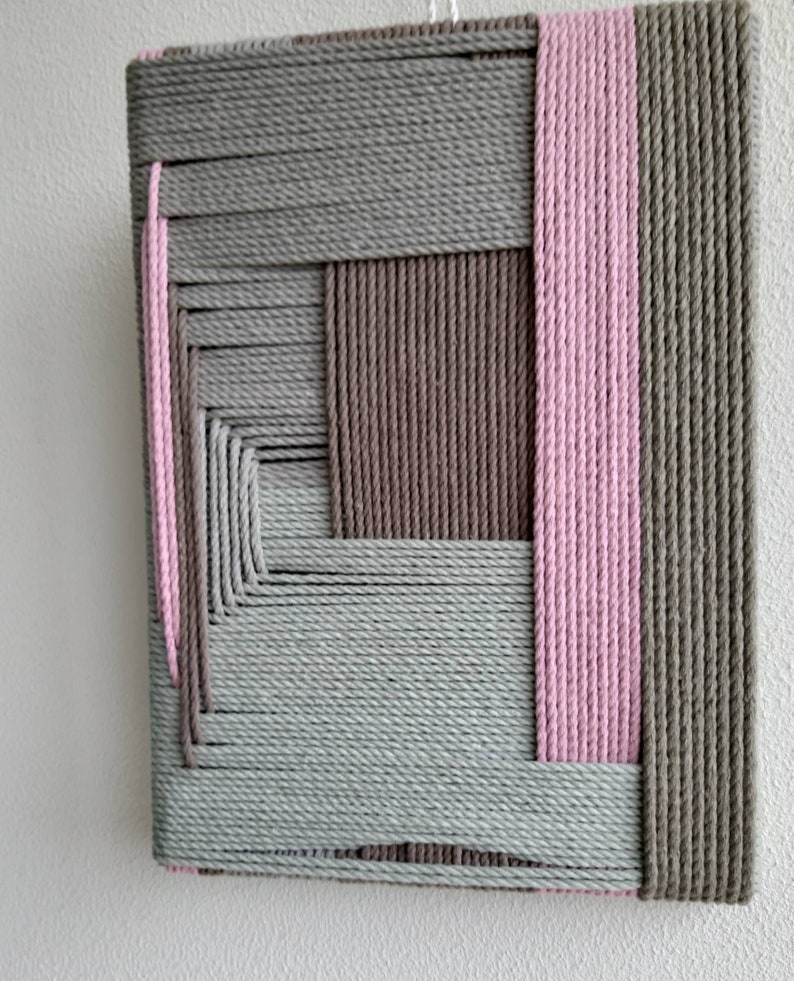 Textile Wall Art Framed / Geometric Textile / Modern - Etsy